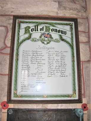 Tallington - Roll of Honour