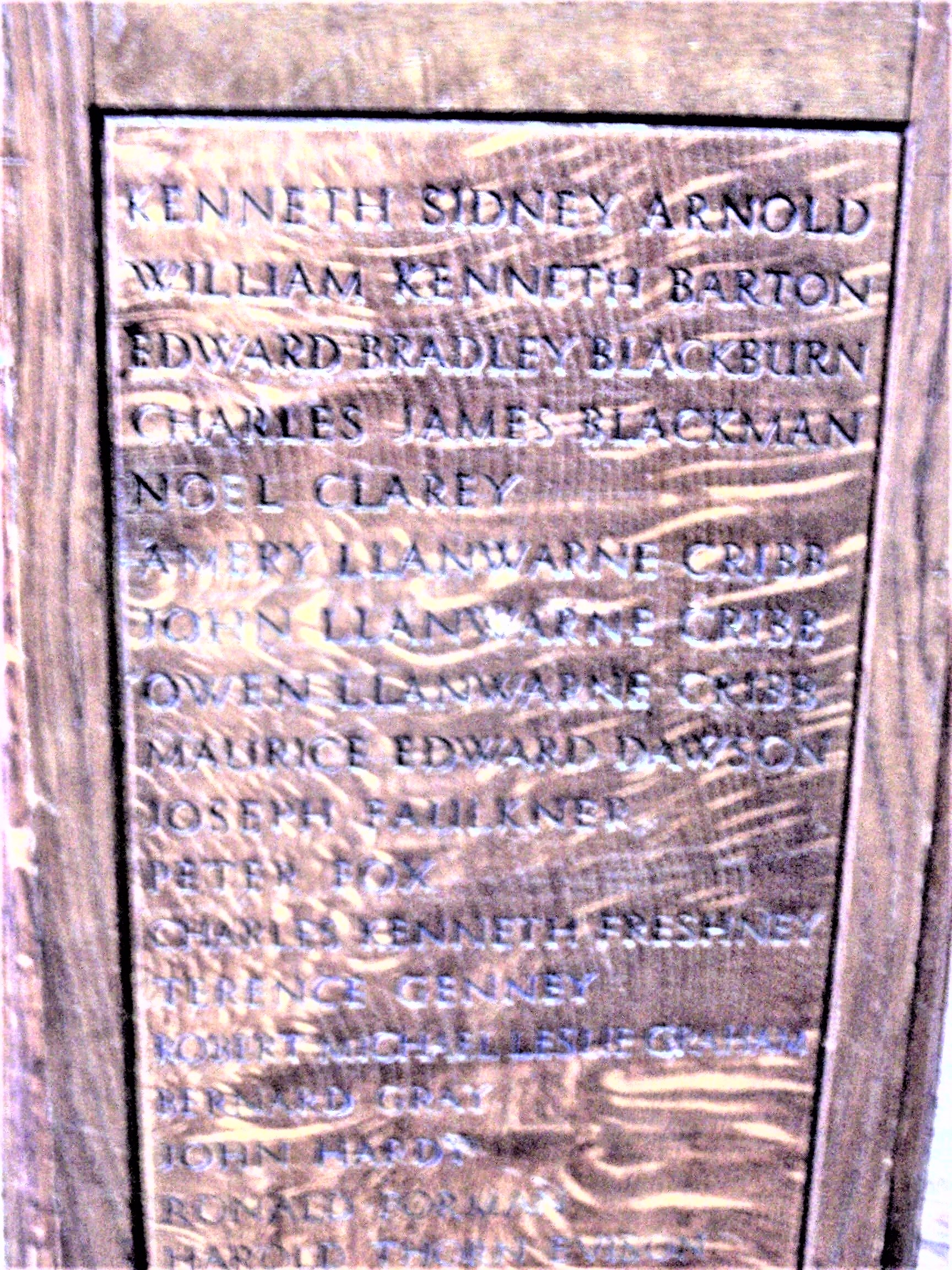 King Edward VI Grammar School WW2 - War Memorials Online