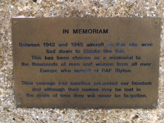 RAF Blyton Memorial