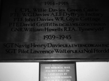 Llangain Memorial Hall