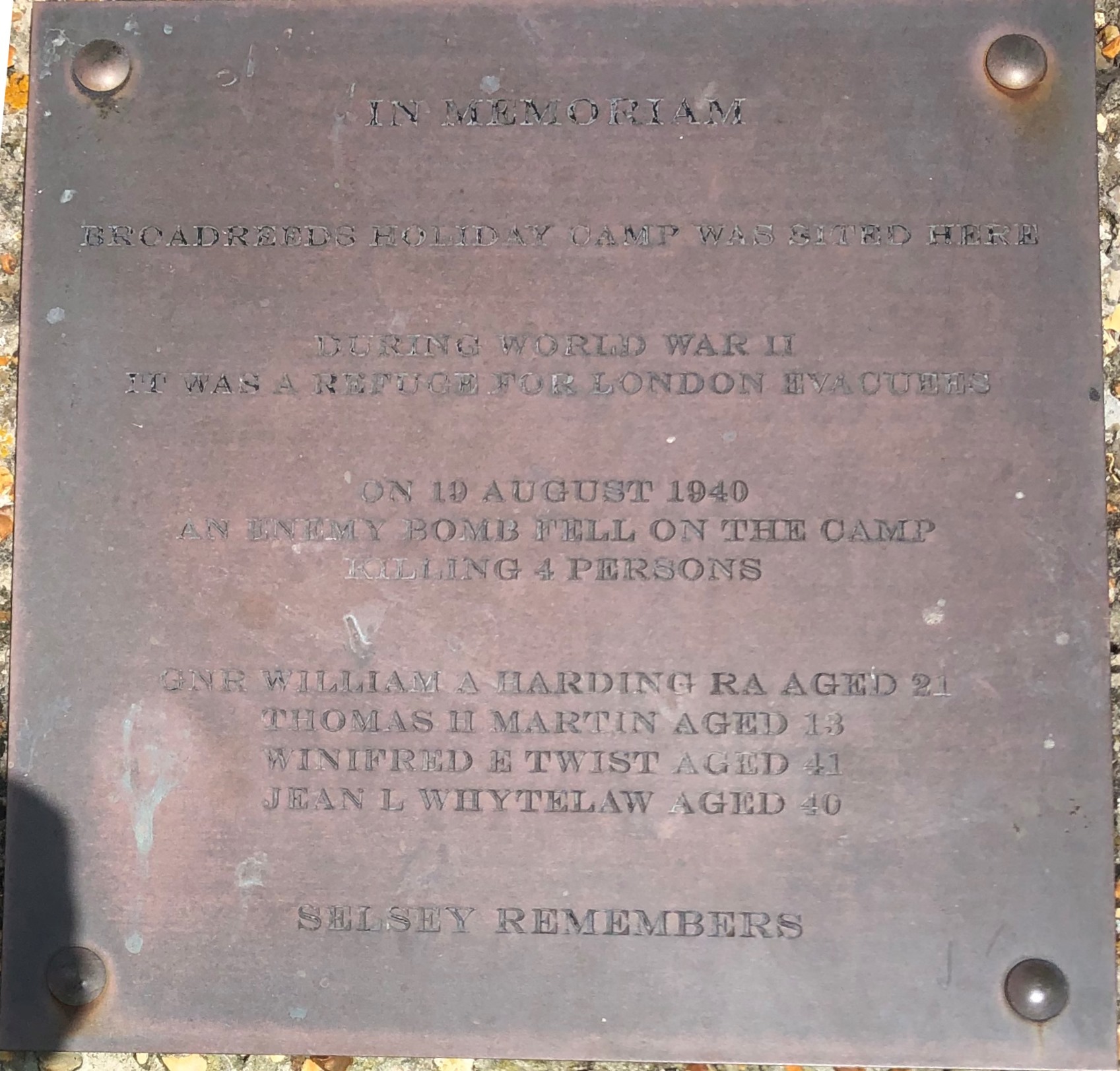 Selsey - Broadreeds Holiday Camp