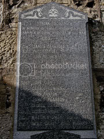 Former Pupils of Flisk School and Men of Flisk WW1