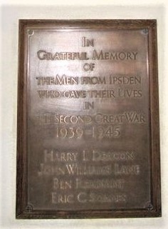Ipsden WW2 Plaque