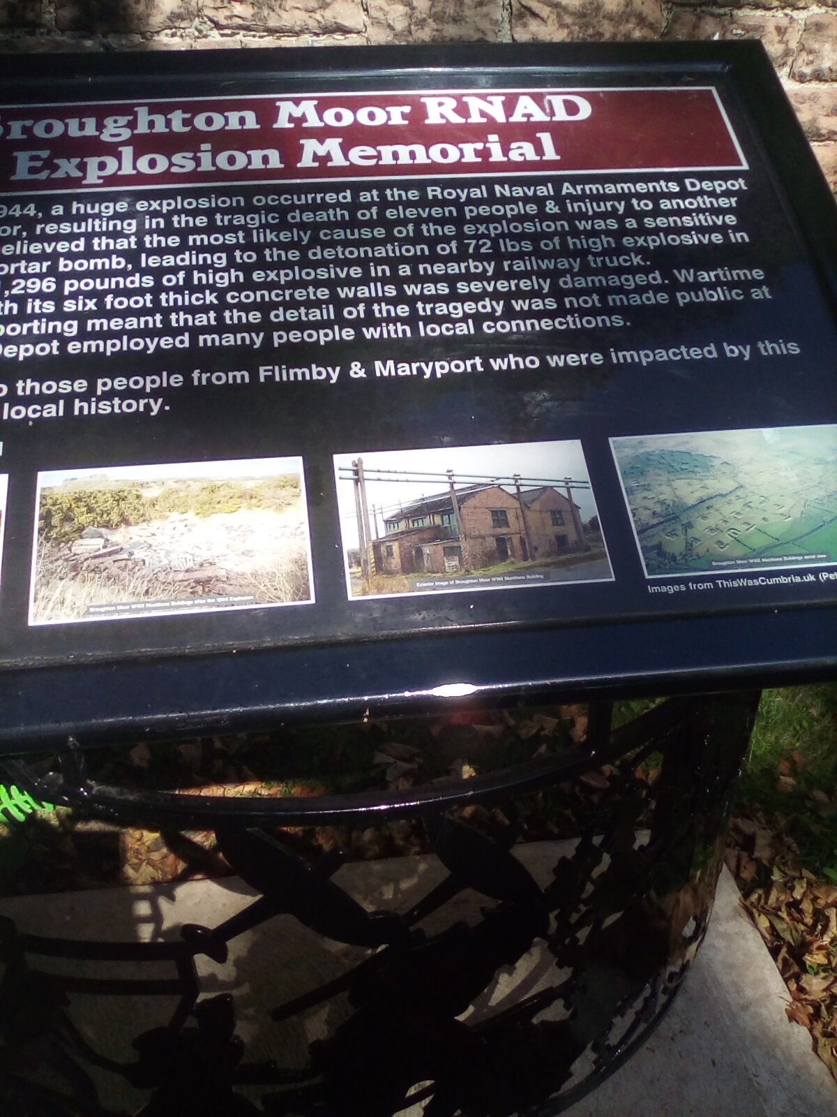 Broughton Moor RNAD (Royal Naval Armaments Depot) Explosion 18 January 1944