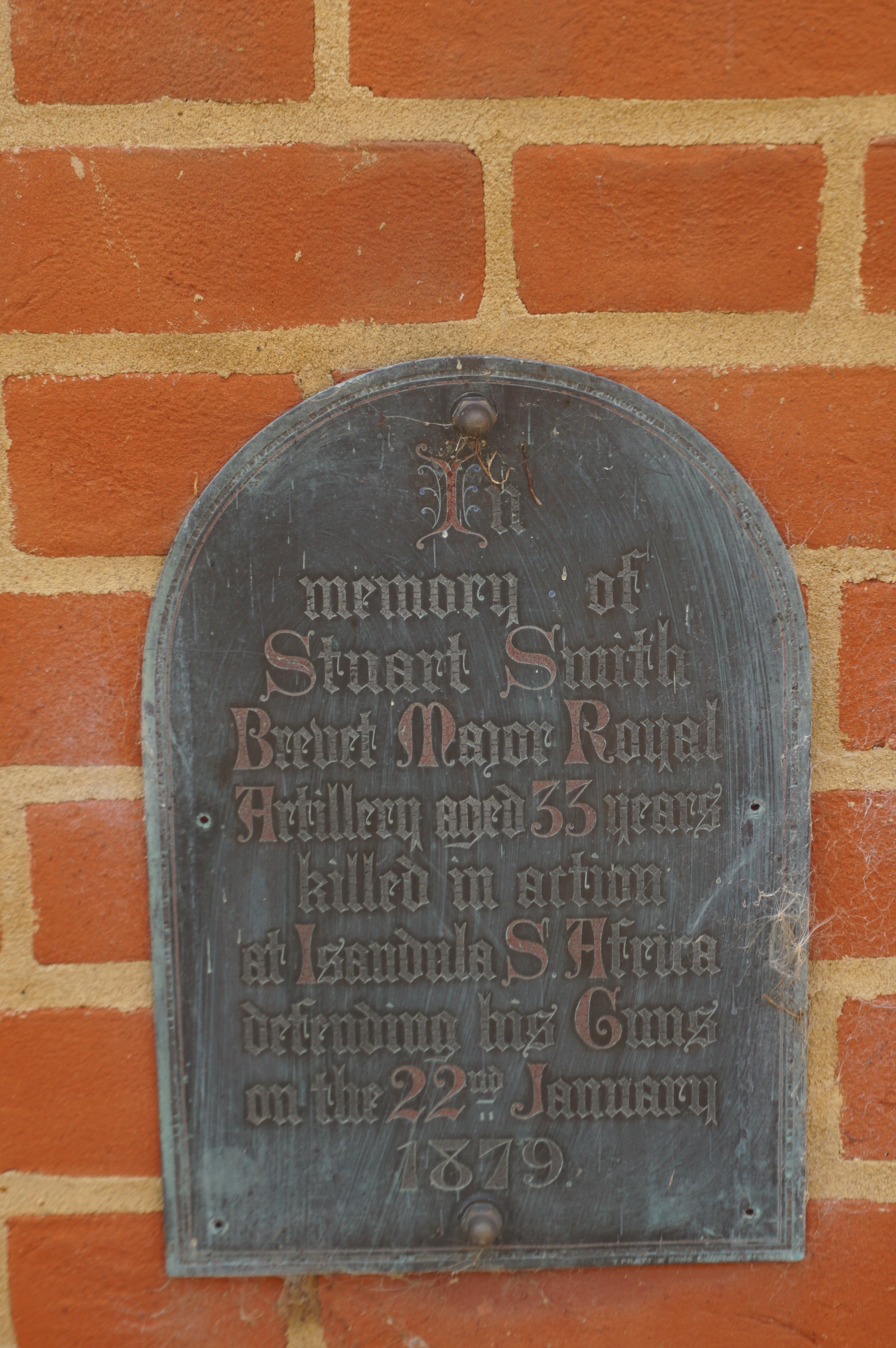 Major Stuart Smith Royal Artillery Isandlwana 1879