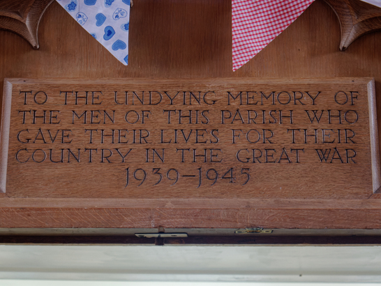 Holy Trinity Trowbridge - WW2 screen