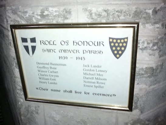 St Minver WW2 Roll of Honour