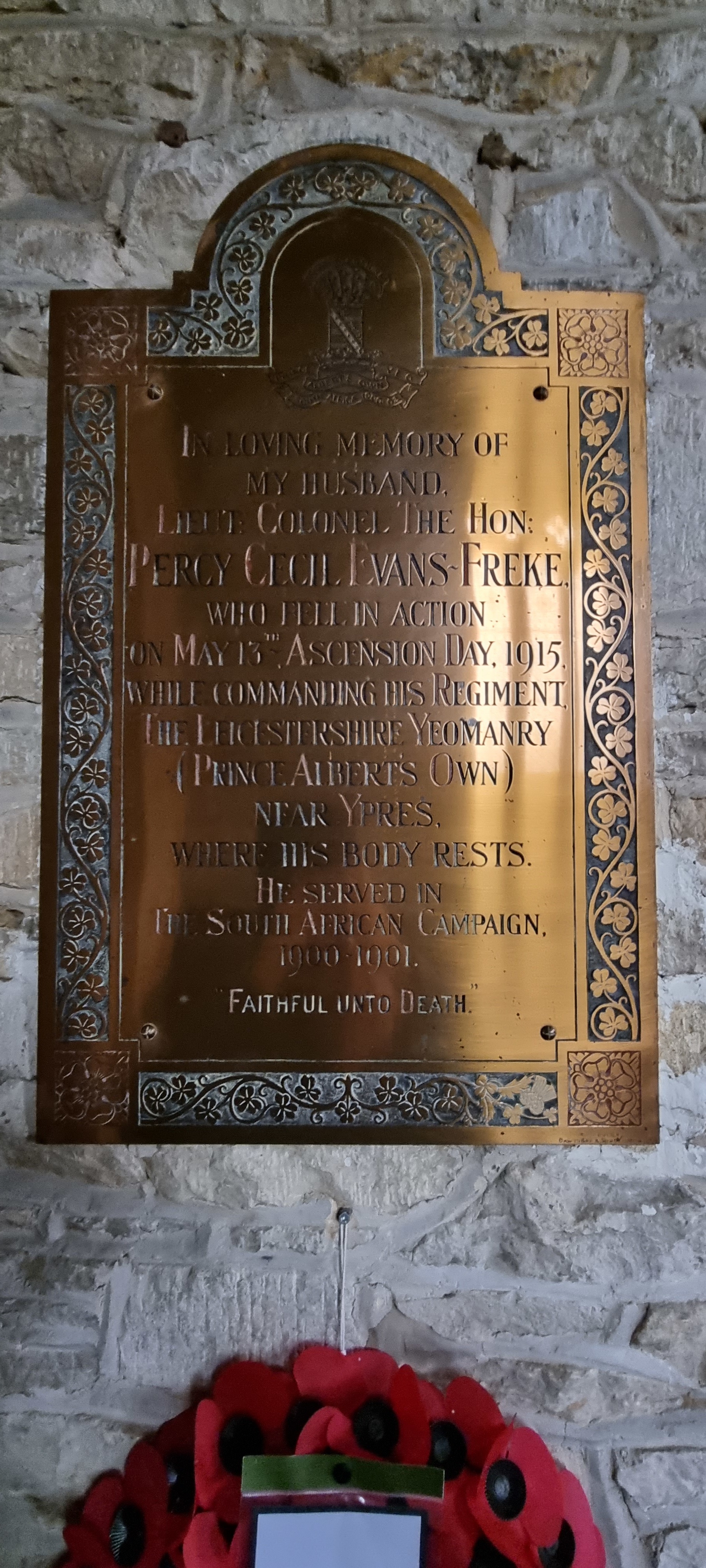 Lieut Colonel Percy Cecil Evans-Freke