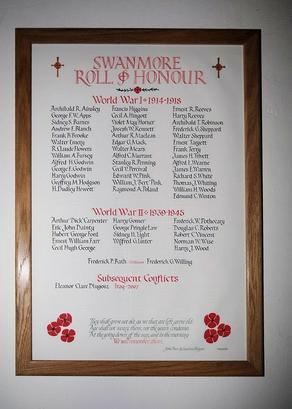 Swanmore Roll of Honour
