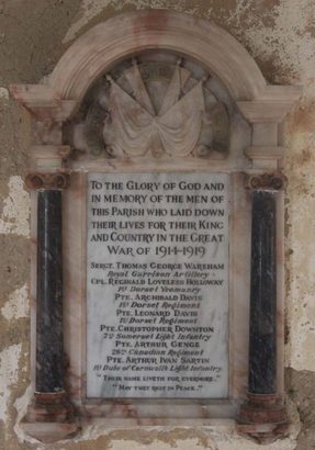 Corscombe WW1+2 Fallen