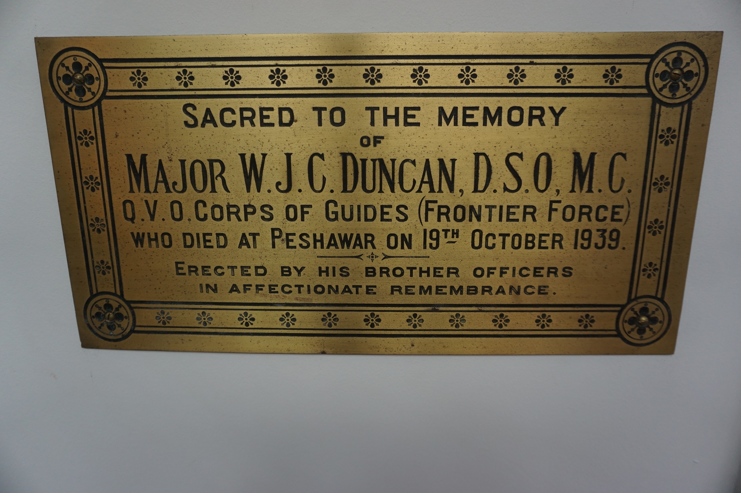 Major Walter John Clare Duncan, DSO, MC.