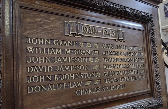 Gilcomston South Church WW1 and WW2