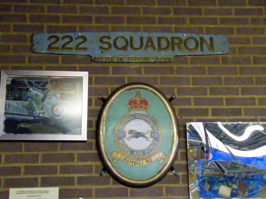 Southern Railway Battle of Britain Class Locomotive- 222 Squadron Nameplate