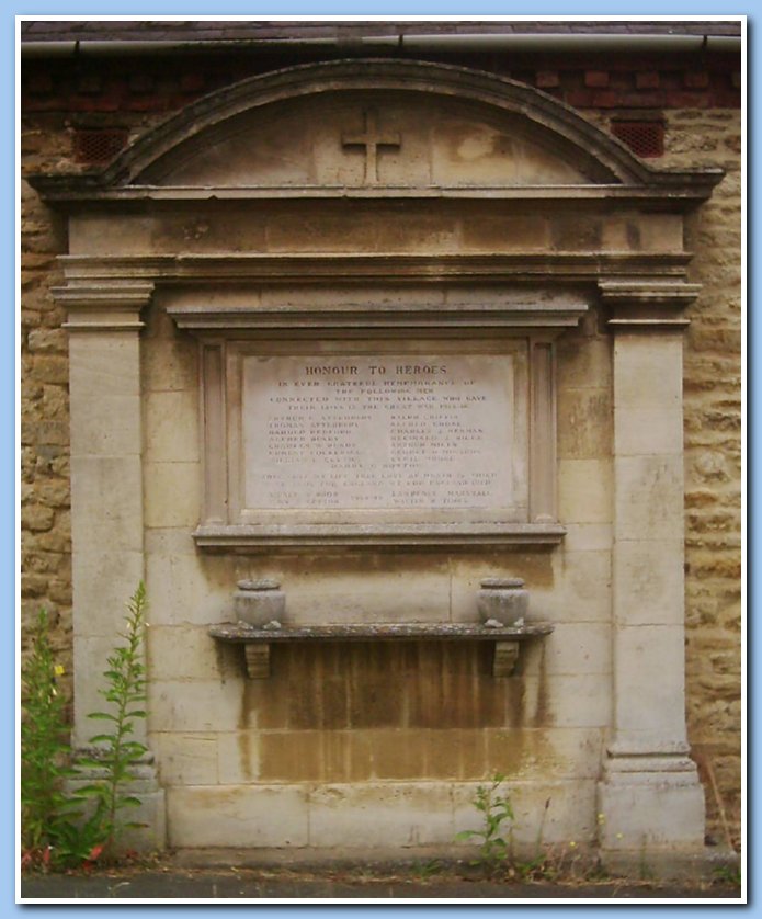 Cogenhoe Memorial Tablet.