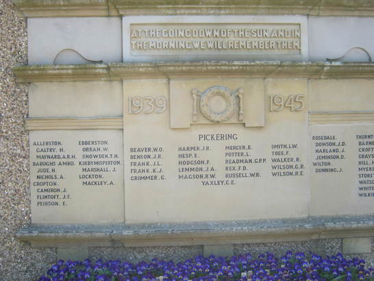 Pickering War Memorial