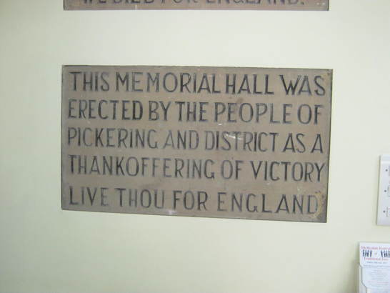Pickering War Memorial