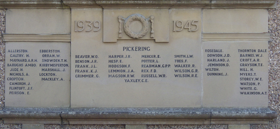 Pickering War Memorial